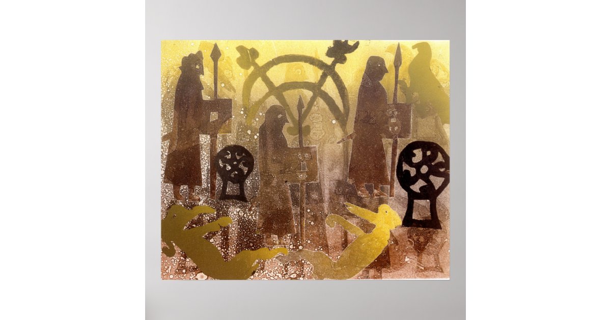Pictish Birsay Stone Poster | Zazzle