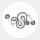 Pictish Serpent Classic Round Sticker | Zazzle