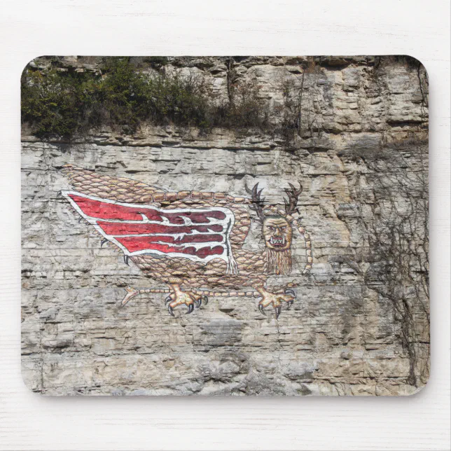 Pictograph Piasa Bird Photo Mouse Pad | Zazzle