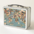 Pictorial Map of the World Metal Lunch Box | Zazzle