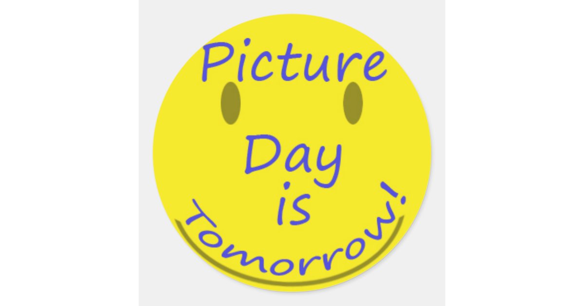 Picture Day Classic Round Sticker | Zazzle