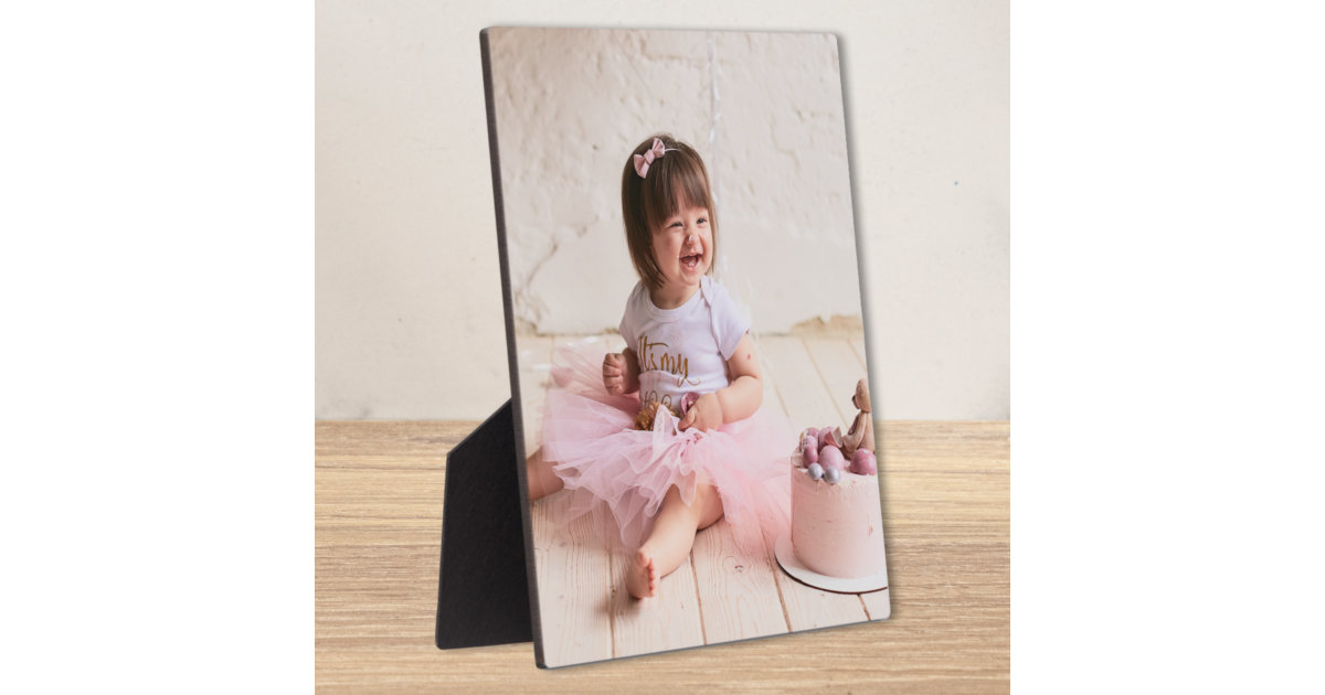 Picture Frame Easel Back Frameless Photo Holder | Zazzle
