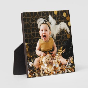 Picture Frames Easel Back Frameless Photo Plaque | Zazzle