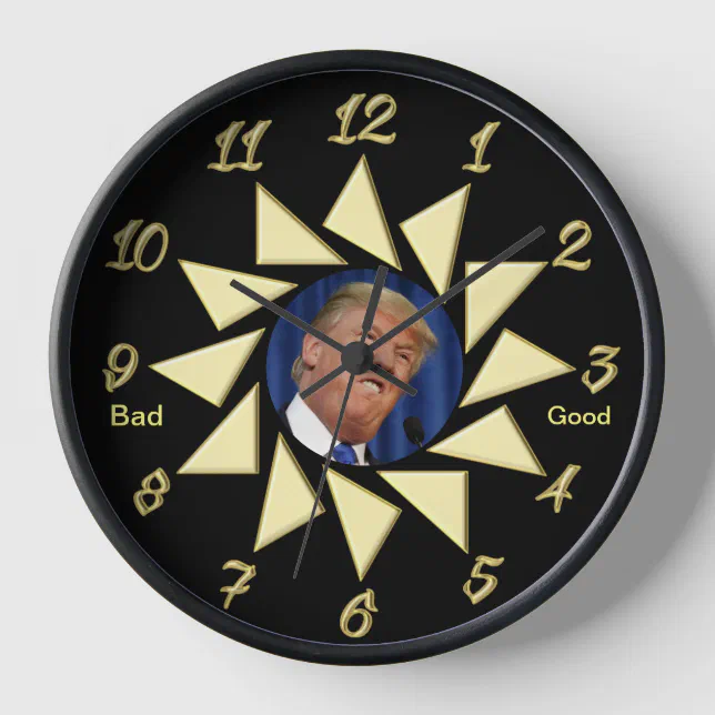 Picture of Donald Trump Clock | Zazzle
