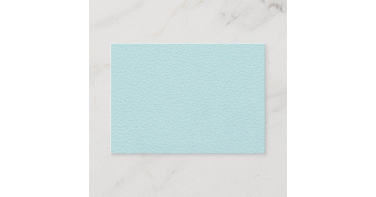 Picture of Light Turquoise Leather. Business Card | Zazzle