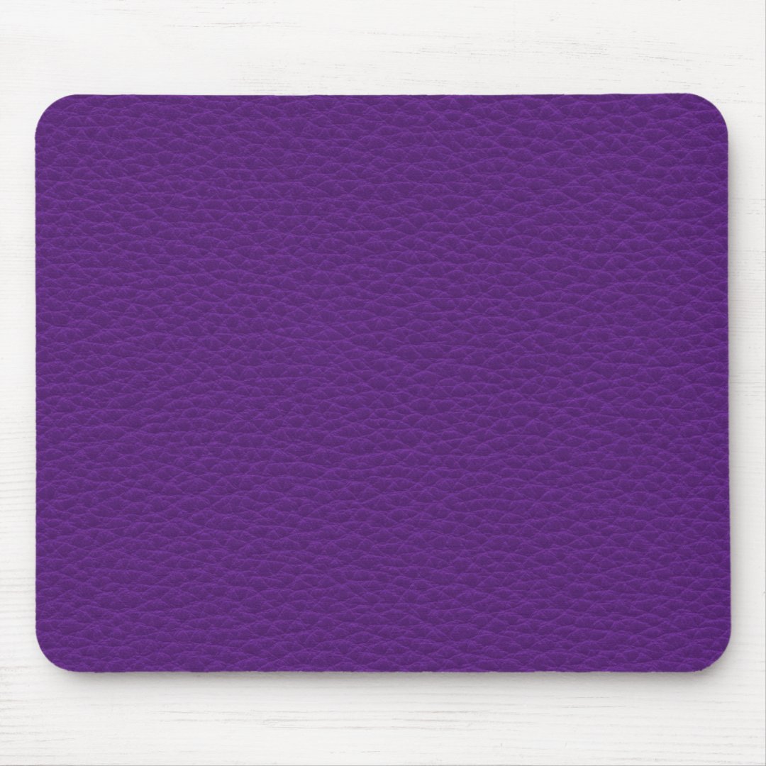 Picture of Purple Leather. Mouse Pad | Zazzle