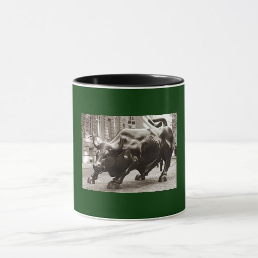 Picture of Wall Street Bull Mug | Zazzle