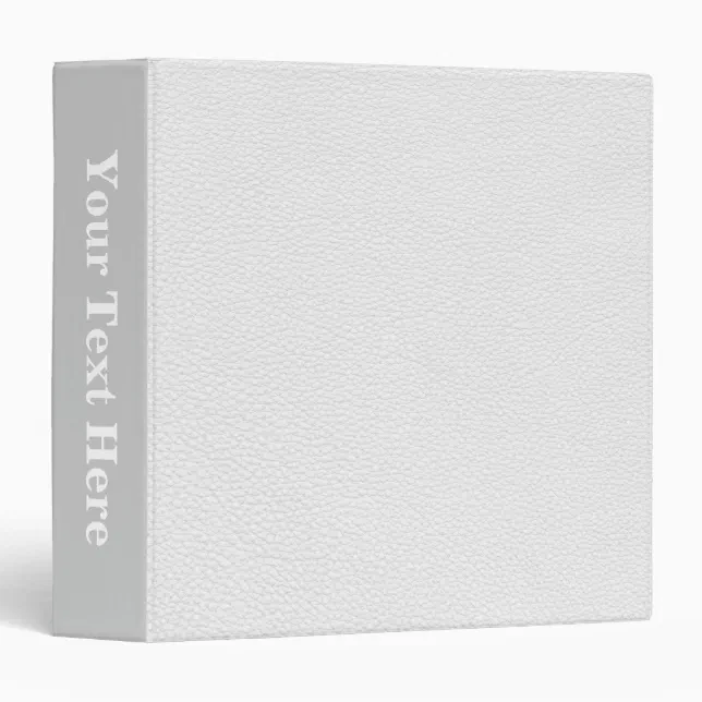Picture of White Leather. Binder | Zazzle