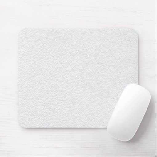 Picture of White Leather. Mouse Pad | Zazzle