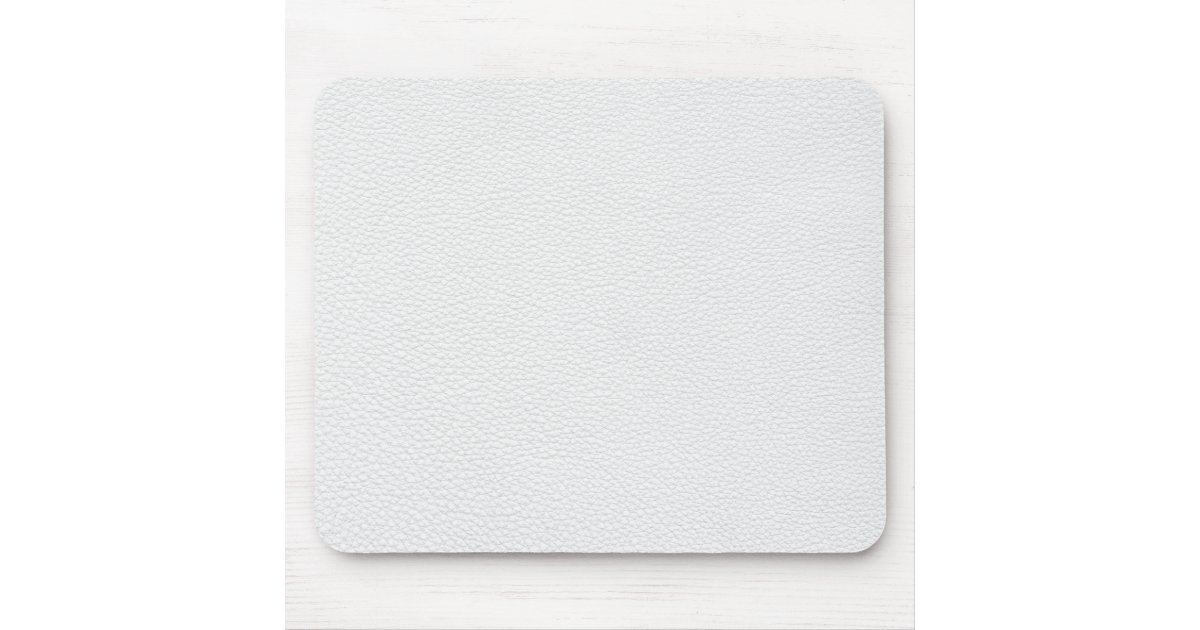Picture of White Leather. Mouse Pad | Zazzle