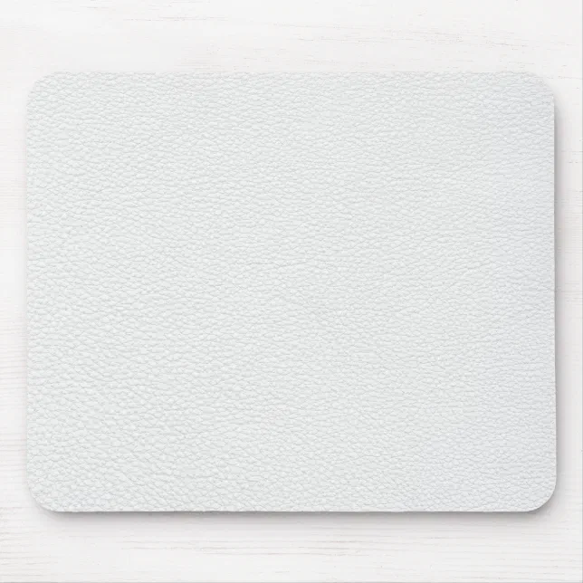 Picture of White Leather. Mouse Pad | Zazzle