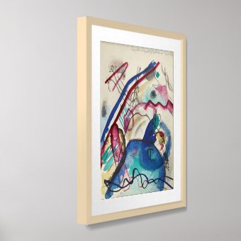 Picture with a White Border | Kandinsky Framed Art | Zazzle
