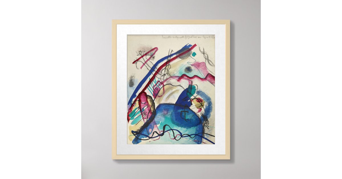 Picture with a White Border | Kandinsky Framed Art | Zazzle