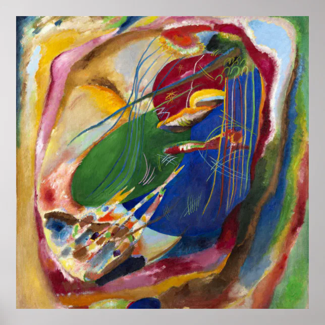 Picture with Three Spots, No.196 by Kandinsky Poster | Zazzle