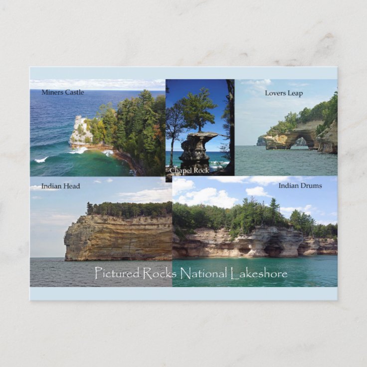 Pictured Rocks National Lakeshore Postcard | Zazzle