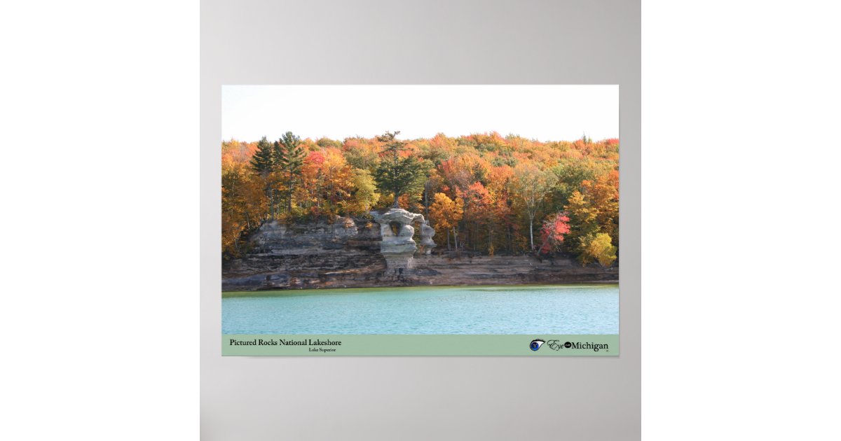 Pictured Rocks National Lakeshore Poster | Zazzle.com
