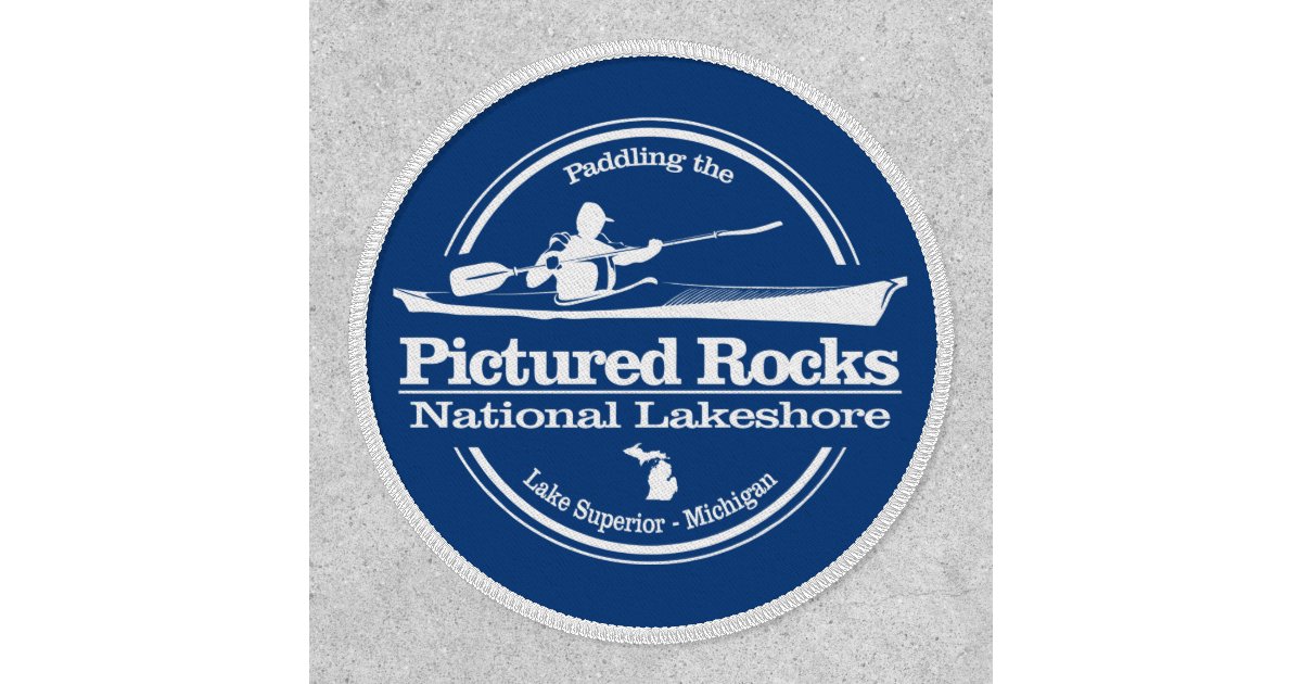 Pictured Rocks NLS (SK) Patch | Zazzle