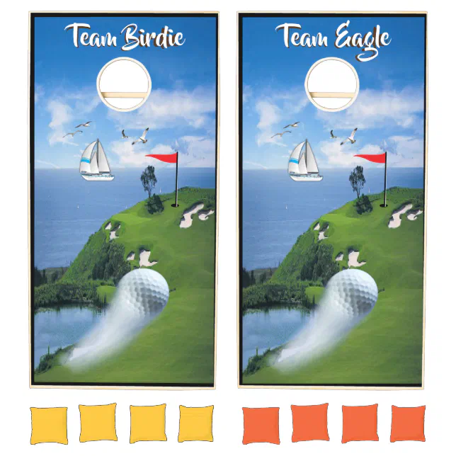 Picturesque Golf Course Cornhole Set | Zazzle