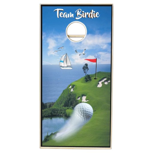 Picturesque Golf Course Cornhole Set | Zazzle