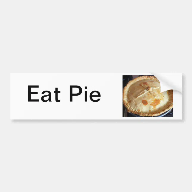 Pie Bumper Sticker | Zazzle