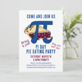 Pie Eating PI DAY Party Invitation | Zazzle
