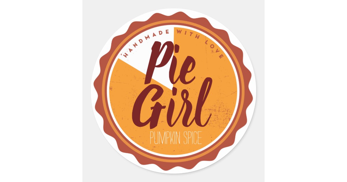 Pie Label Kitchen Bakery Sticker | Zazzle