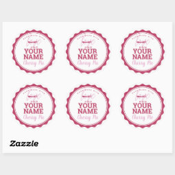 Pie Label Kitchen Sticker | Zazzle