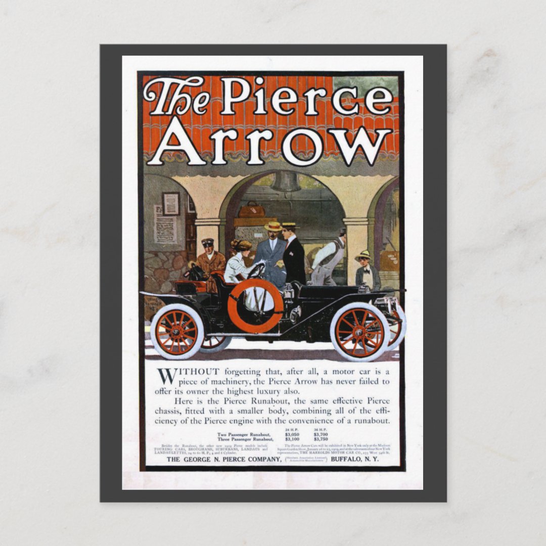 Pierce Arrow Motor Car Postcard | Zazzle