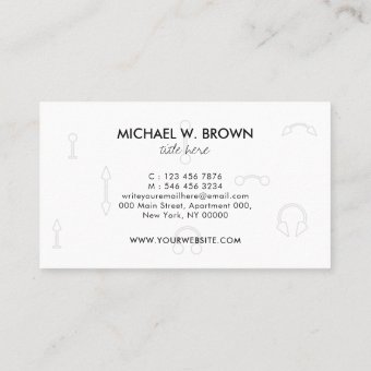 Piercing Business Card | Zazzle