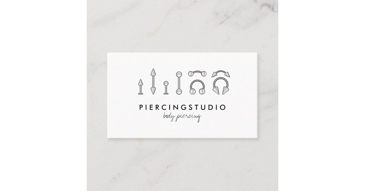 Piercing Business Card | Zazzle
