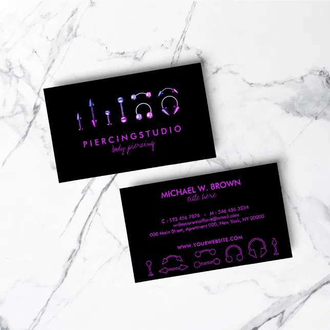Piercing Specialist Business Card | Zazzle