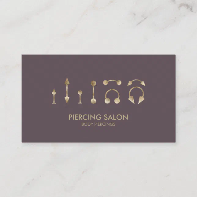 Piercing Specialist Rose Pink Business Card | Zazzle