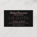 Piercing Studio Rose Gold Business Card | Zazzle
