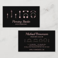 Piercing Studio Rose Gold Business Card | Zazzle