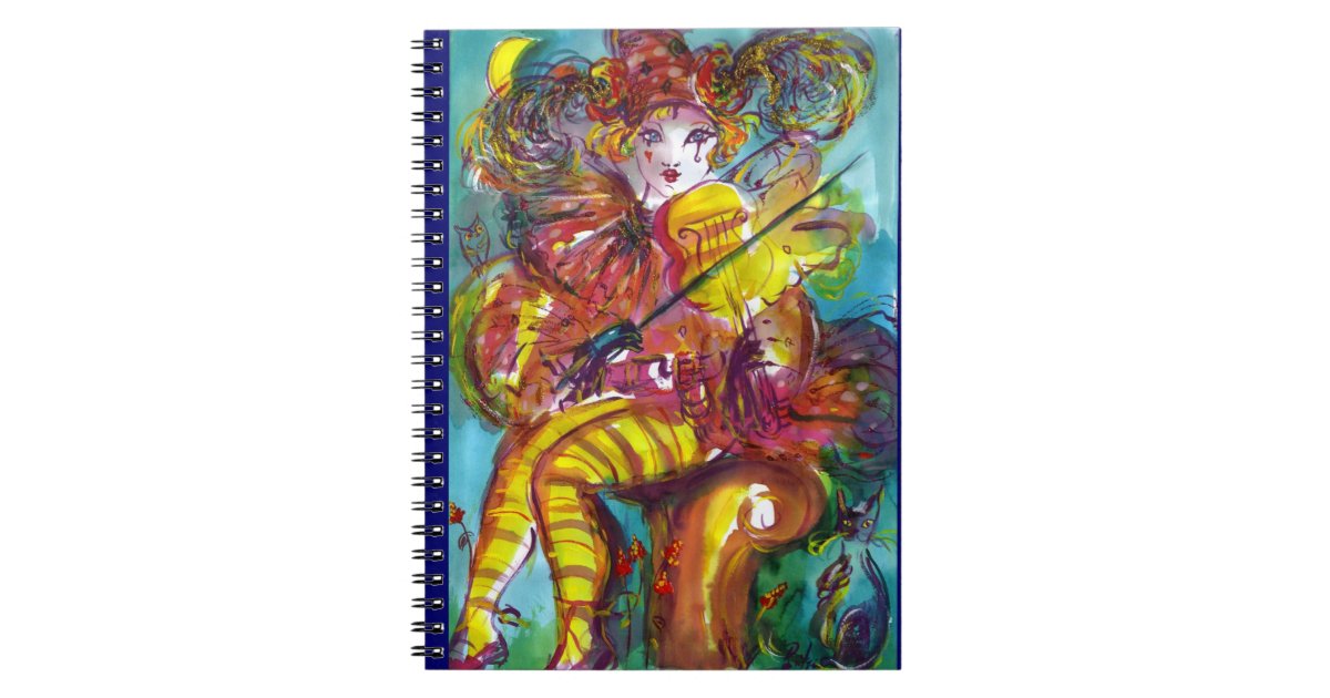 PIERO / Venetian Carnival Night Notebook | Zazzle