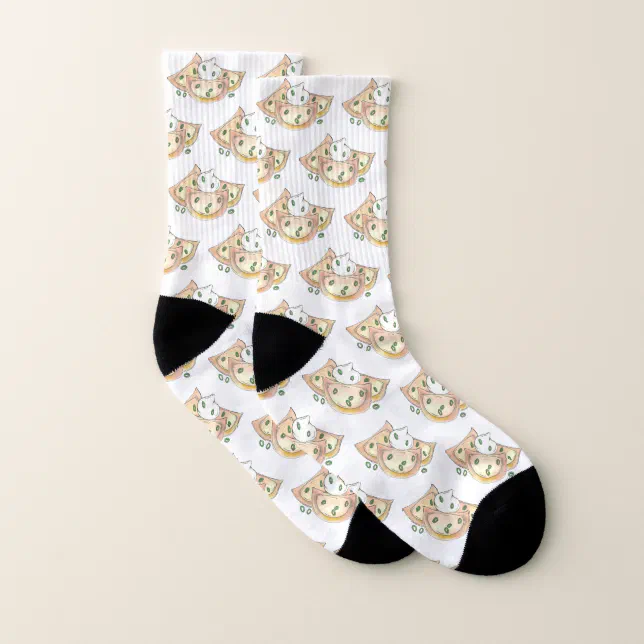 Pierogies Polish Eastern European Dumplings Foodie Socks | Zazzle