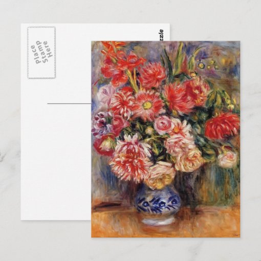 Pierre-Auguste Renoir- Bouquet Postcard | Zazzle