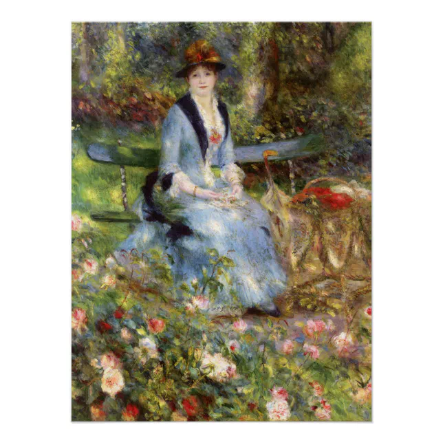 Pierre-Auguste Renoir - Dans les Roses Poster | Zazzle