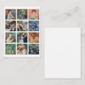 Pierre-Auguste Renoir - Masterpieces Grid Collage Note Card | Zazzle