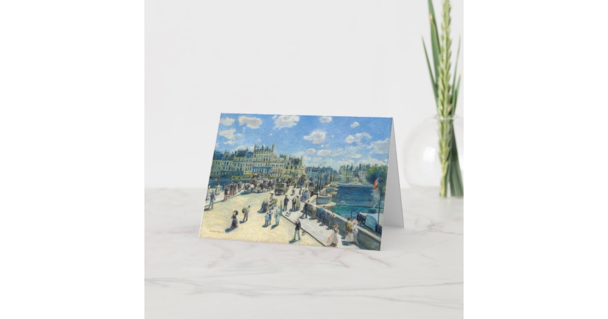 Pierre-Auguste Renoir - Paris, Pont-Neuf Card | Zazzle