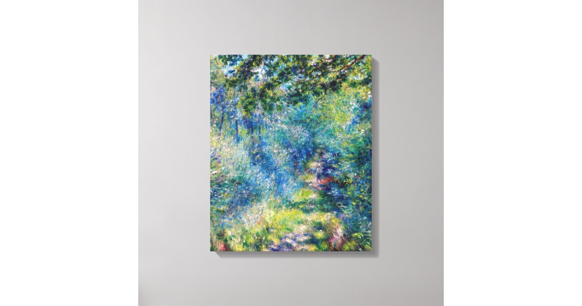 Pierre-Auguste Renoir - Path in the Forest Canvas Print | Zazzle