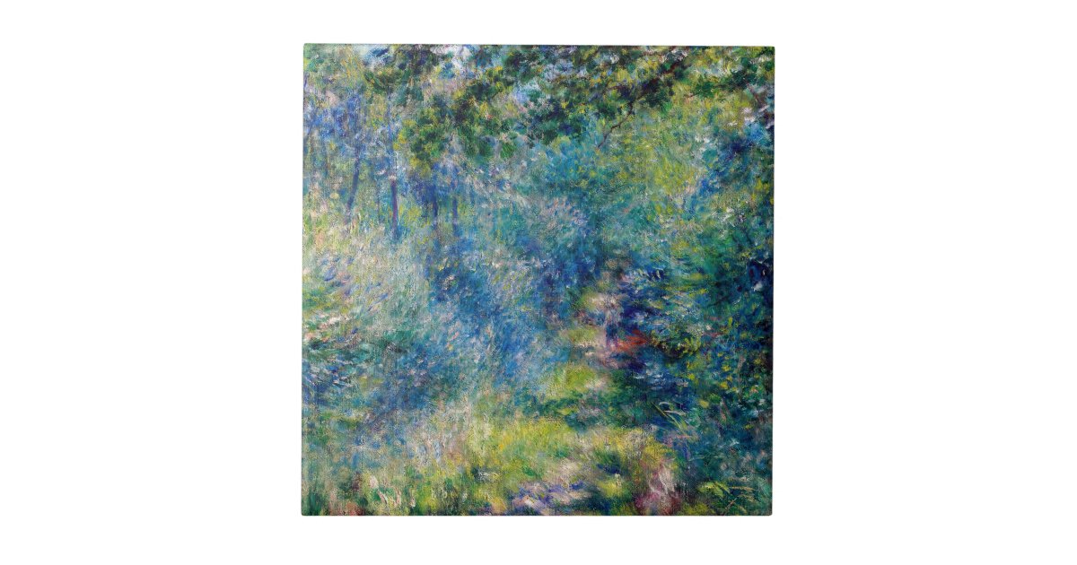 Pierre-Auguste Renoir - Path in the Forest Ceramic Tile | Zazzle