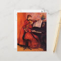 Pierre-Auguste Renoir- The Piano Lesson Postcard | Zazzle