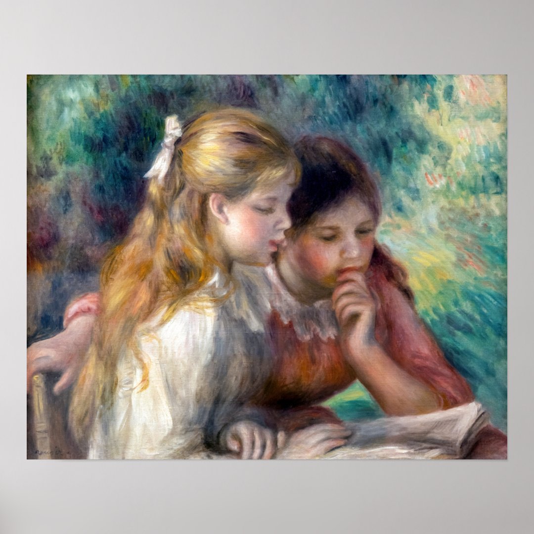 Pierre-Auguste Renoir - The Reading Poster | Zazzle