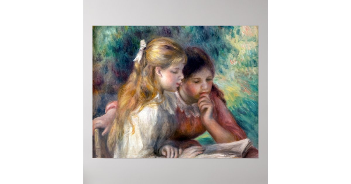 Pierre-Auguste Renoir - The Reading Poster | Zazzle