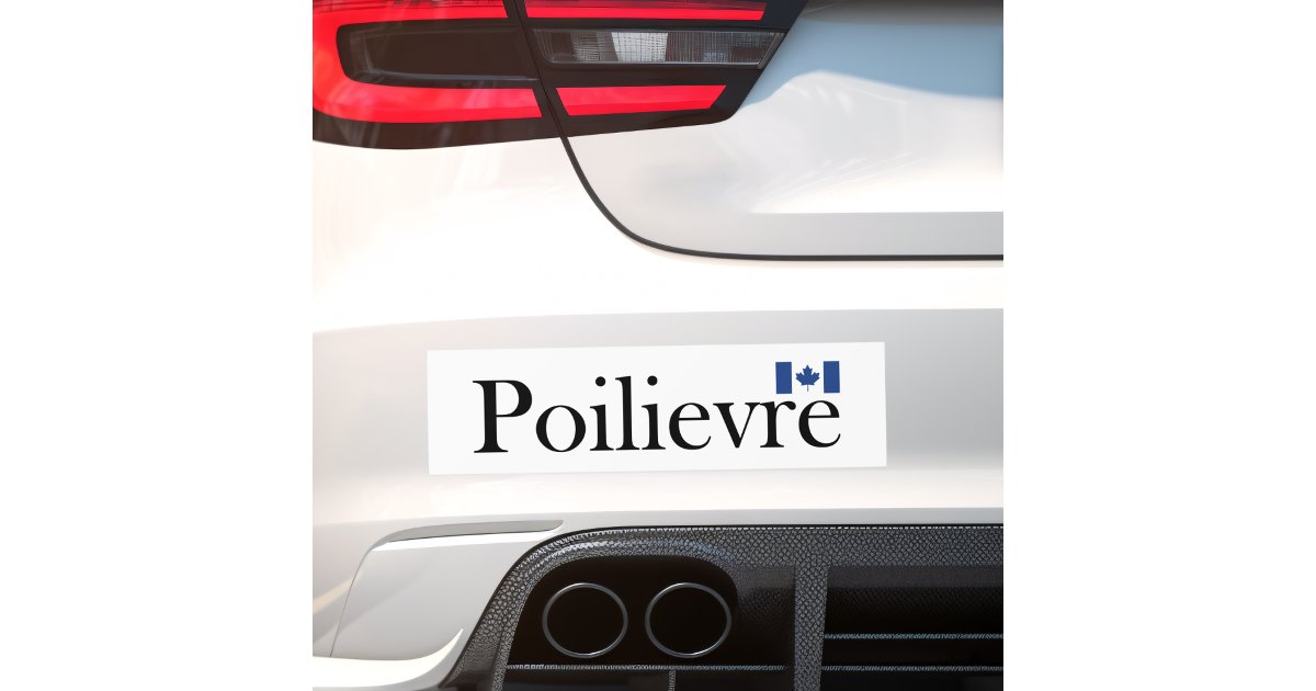 Pierre Poilievre Official Canadian Flag Bumper Sticker | Zazzle