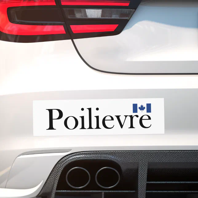 Pierre Poilievre Official Canadian Flag Bumper Sticker | Zazzle