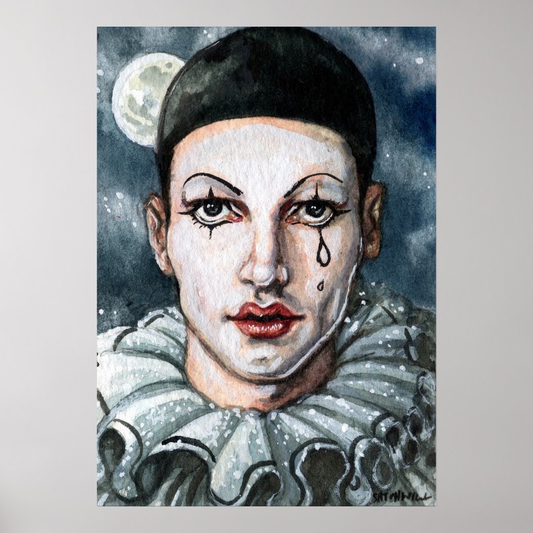 Pierrot Poster | Zazzle