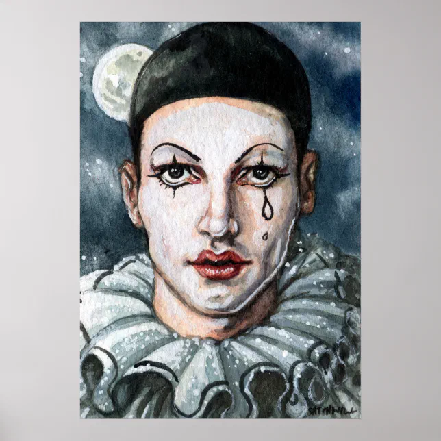 Pierrot Poster | Zazzle