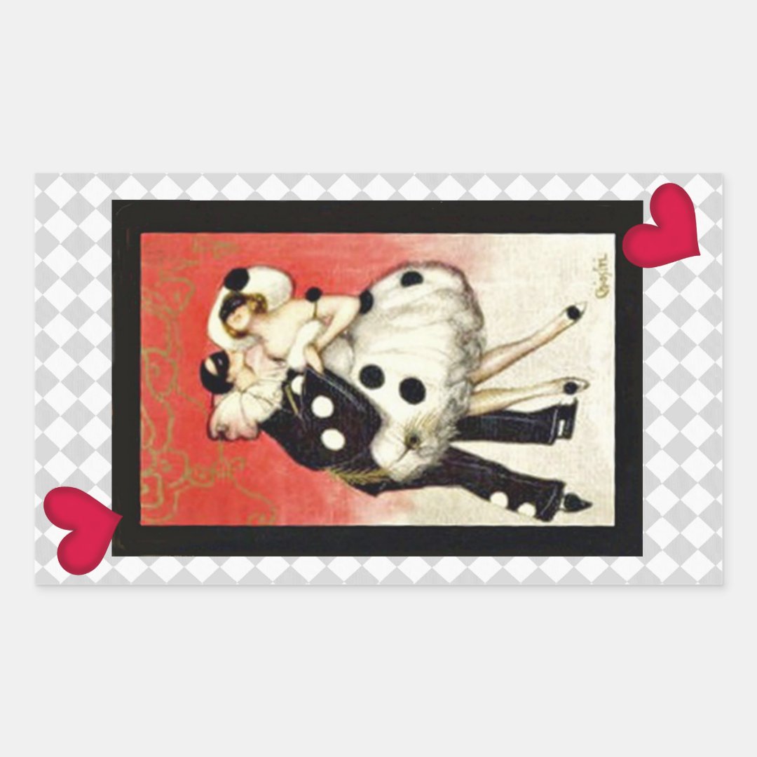 Pierrot's Masquerade Sticker | Zazzle